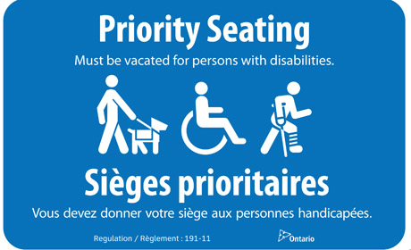 Priority and Courtesy Seating